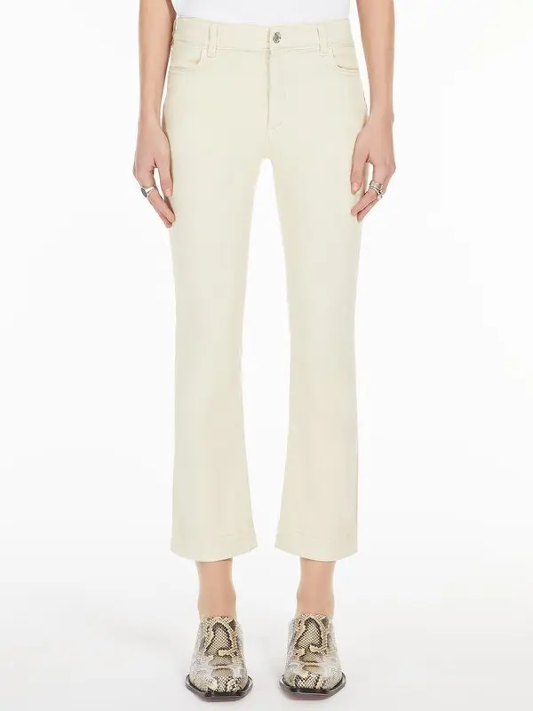 Sportmax Button Detailed Straight Leg Trousers