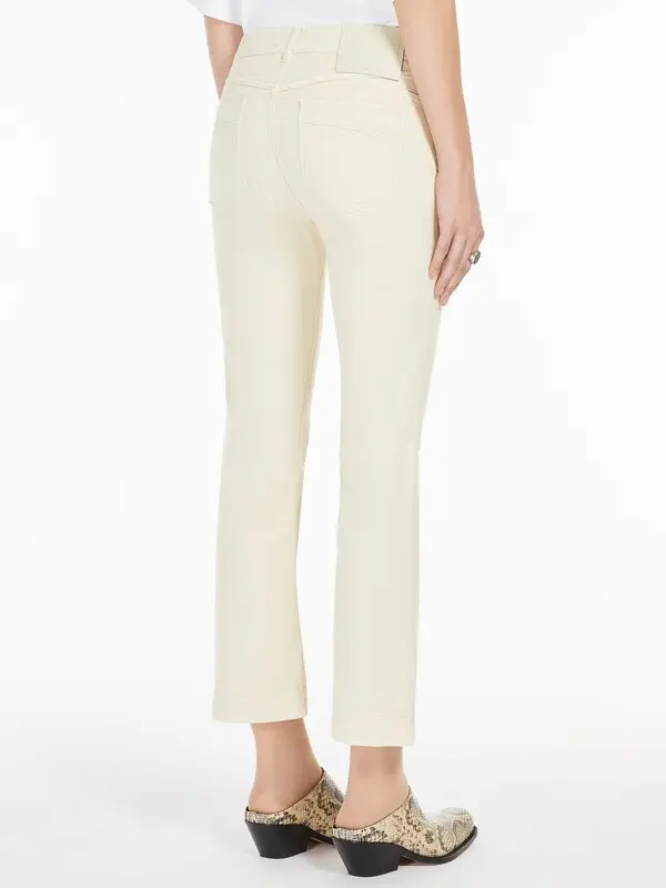 Sportmax Button Detailed Straight Leg Trousers