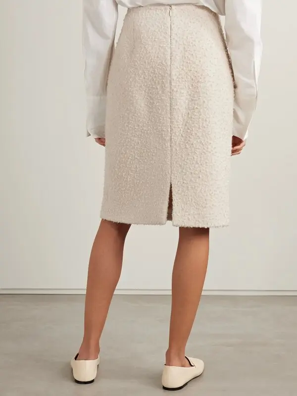 THE ROW Malva Midi Skirt - Cream