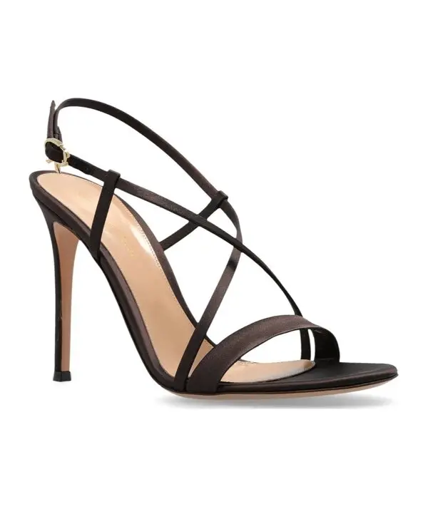 GIANVITO ROSSI Larisse Heeled Sandals - Black