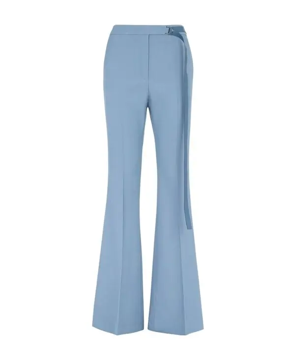 Fendi Wool Gabardine Trousers - Blue