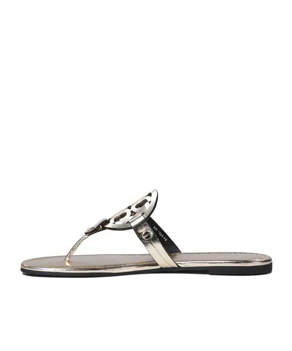Tory Burch Miller Flat Sandals - Gold