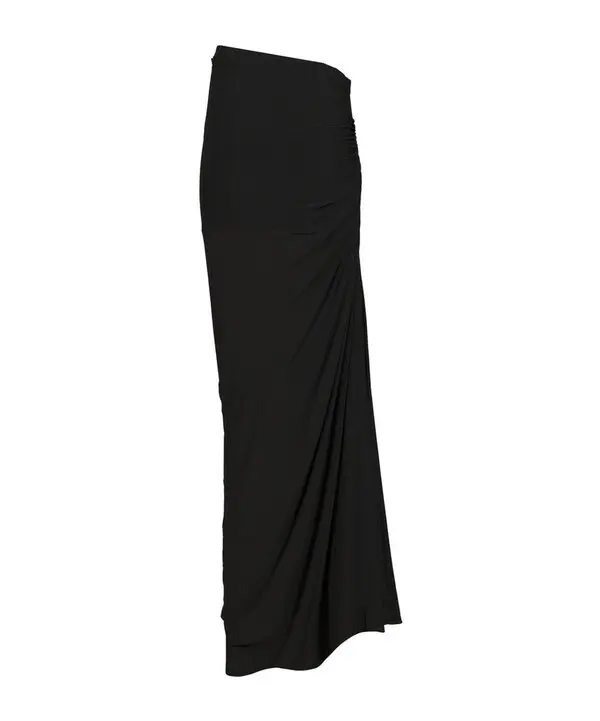 Alaïa Soft Jersey Draped Skirt
