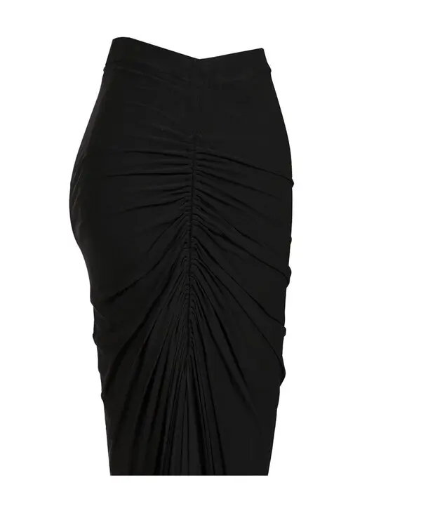 Alaïa Soft Jersey Draped Skirt