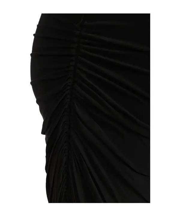 Alaïa Soft Jersey Draped Skirt