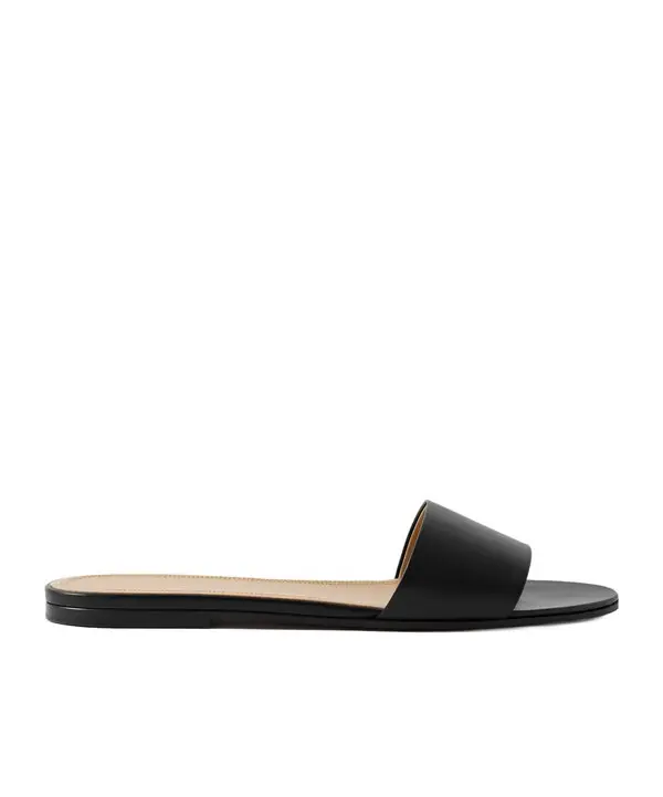 THE ROW Round Toe Slip-on Sandals