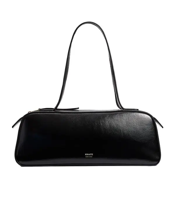 Khaite Simona Zipped Shoulder Bag - Black
