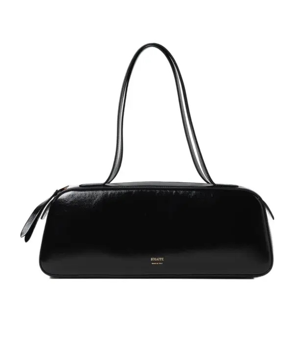 Khaite Simona Zipped Shoulder Bag - Black