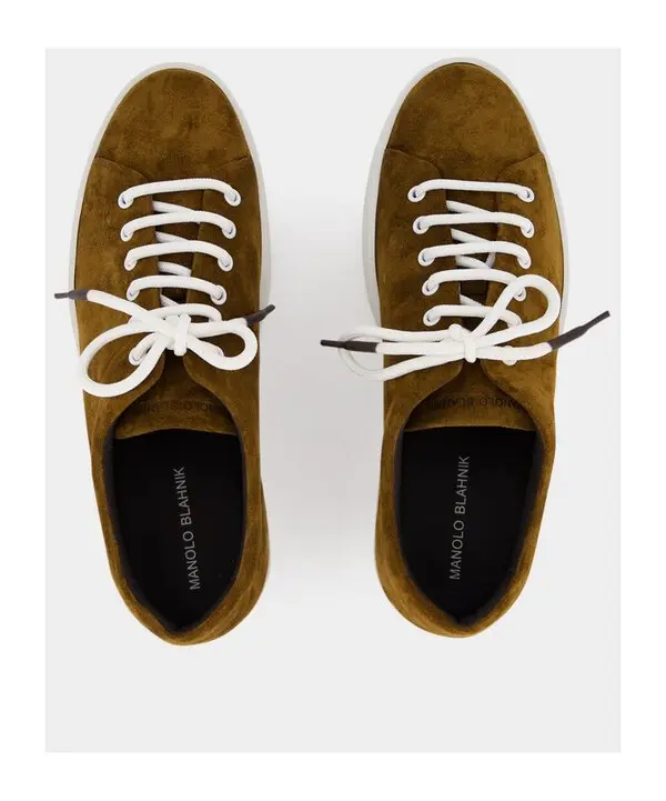 Manolo Blahnik Lace-up Low-top Sneakers