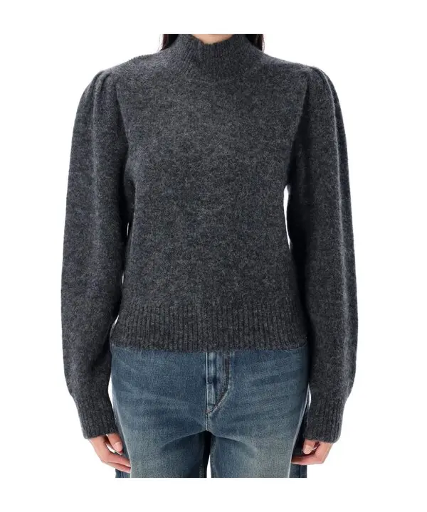 Isabel Marant Étoile Turtleneck Puff-sleeve Sweater