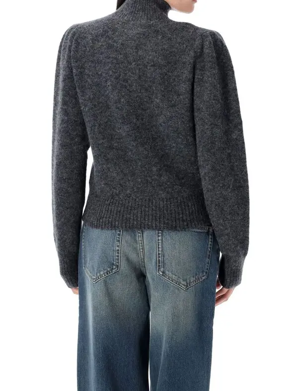 Isabel Marant Étoile Turtleneck Puff-sleeve Sweater