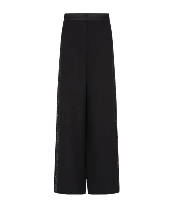 Giorgio Armani Embellished Silk Trousers