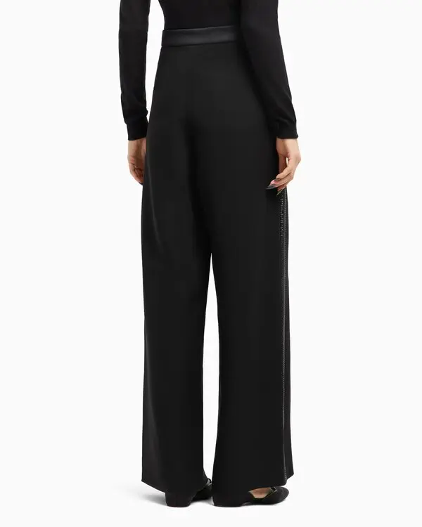 Giorgio Armani Embellished Silk Trousers