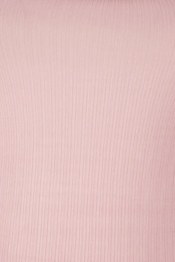 Max Mara Sleeveless Ribbed Round Neck Top - Pink