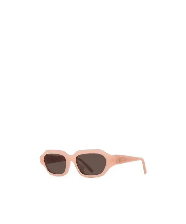 Loewe Square Frame Sunglasses With Patterned Temples - Brown