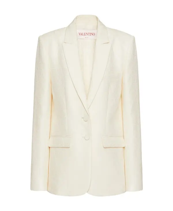 Valentino Garavani Toile Iconographe Blazer - Ivory