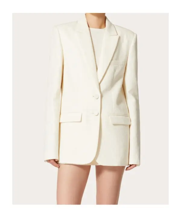Valentino Garavani Toile Iconographe Blazer - Ivory