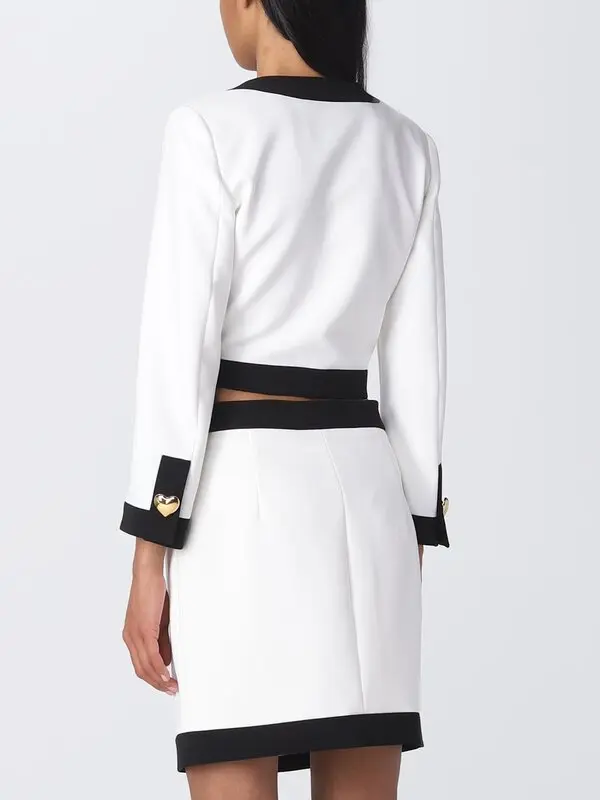 Moschino Heart Embellished Cropped Jacket