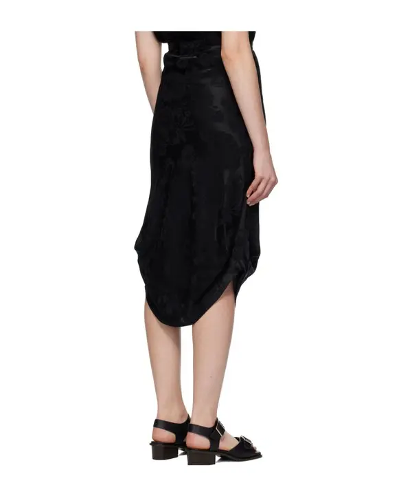 MAISON MARGIELA Midi Floral Jacquard Skirt
