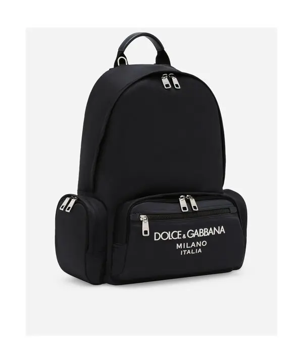 Dolce & Gabbana Logo Detailed Zipped Backpack