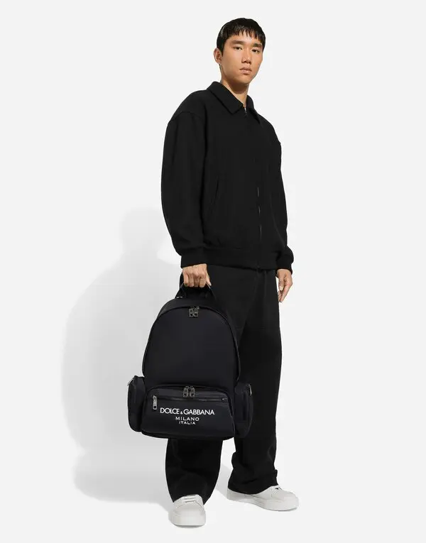 Dolce & Gabbana Logo Detailed Zipped Backpack