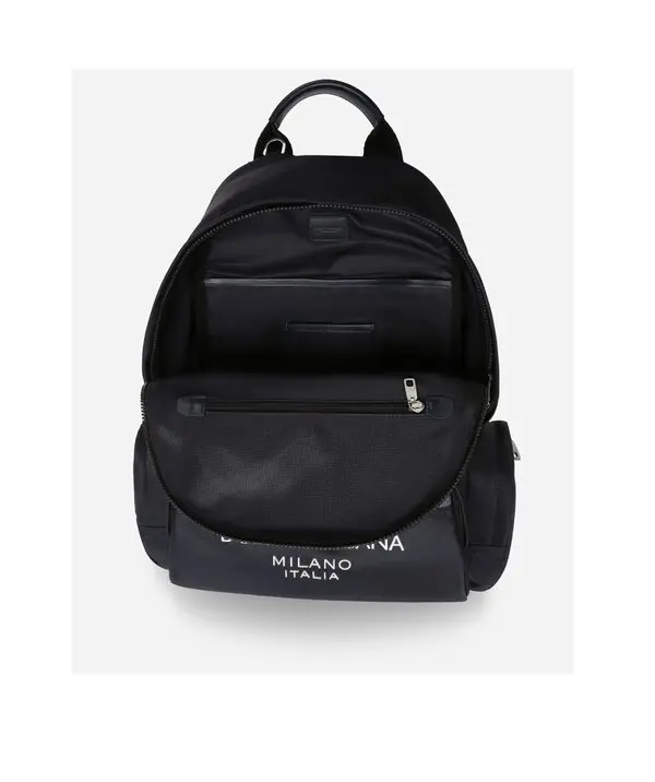 Dolce & Gabbana Logo Detailed Zipped Backpack