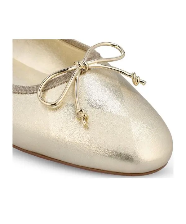 CHRISTIAN LOUBOUTIN Bow Detailed Ballerina Flats - Nude