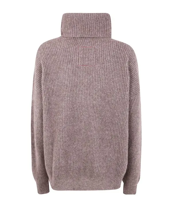 UMA WANG High Neck Ribbed Sweater