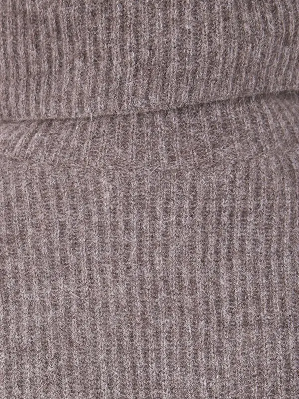 UMA WANG High Neck Ribbed Sweater