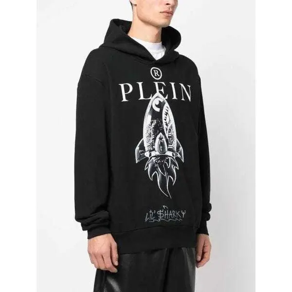 Philipp Plein Monsters Pattern Printed Hoodie