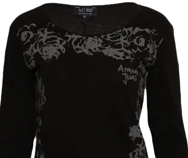 Emporio Armani Printed Long Sleeve T-shirt
