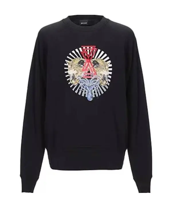 Just Cavalli Long Sleeve Graphic Sweatshirt