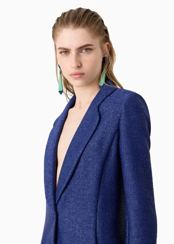 Giorgio Armani Woven Jacquard Blazer
