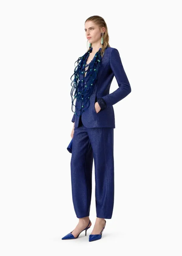 Giorgio Armani Woven Jacquard Blazer