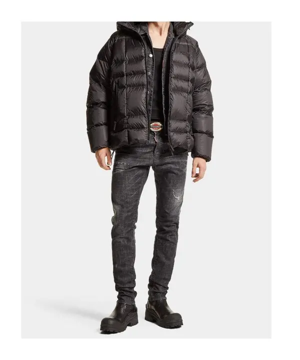 Dsquared2 Slim-fit Distressed Cropped Jeans - Grey