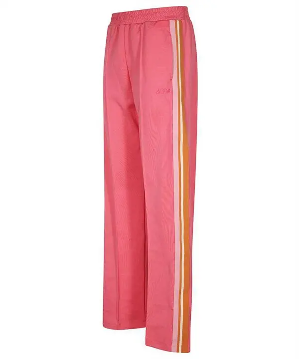 MSGM Straight-leg Track Pants With Side Stripe Detail - Pink