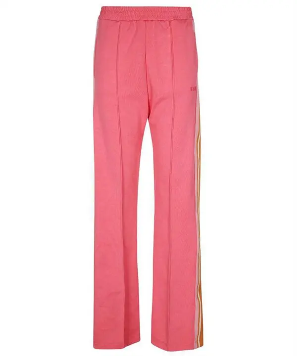 MSGM Straight-leg Track Pants With Side Stripe Detail - Pink