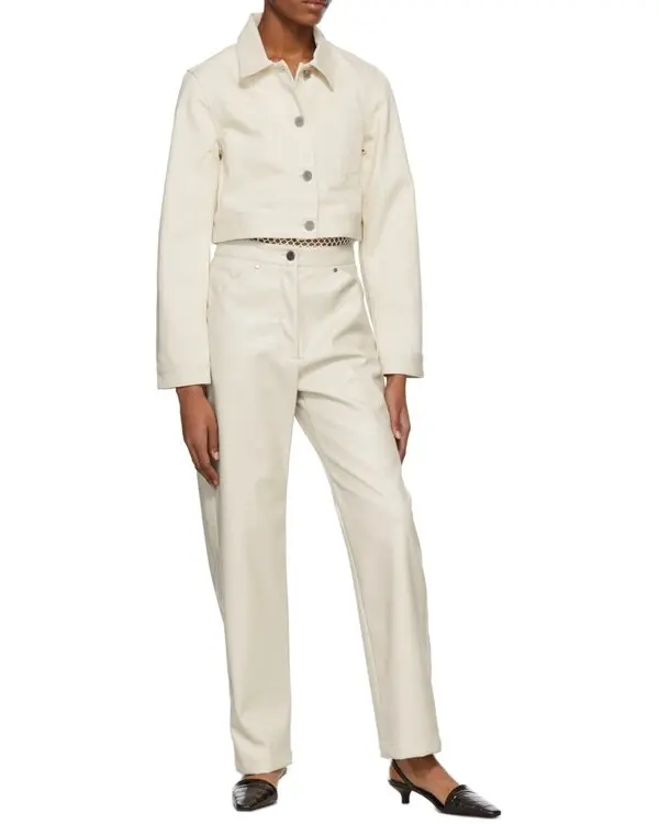 DEVEAUX Logo High-rise Casual Pants