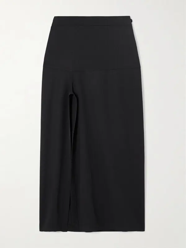LEMAIRE Slited Straight Hem Midi Skirt