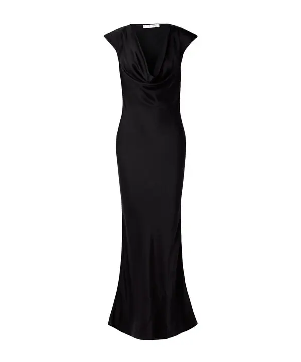 THE ROW Tefra V-neck Midi Dress - Black