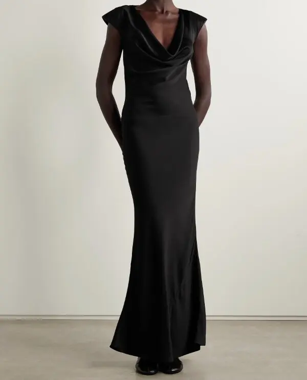 THE ROW Tefra V-neck Midi Dress