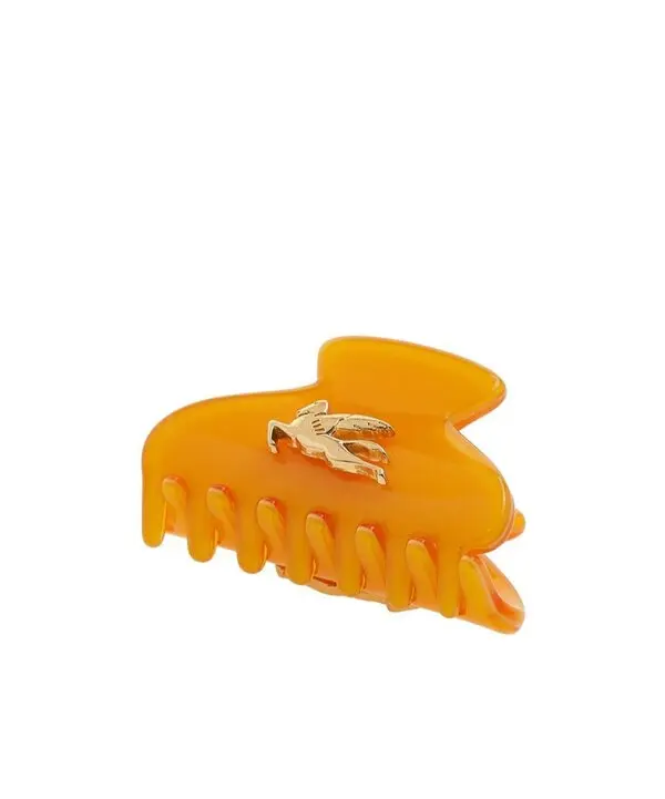 Etro Logo Claw Clip - Yellow