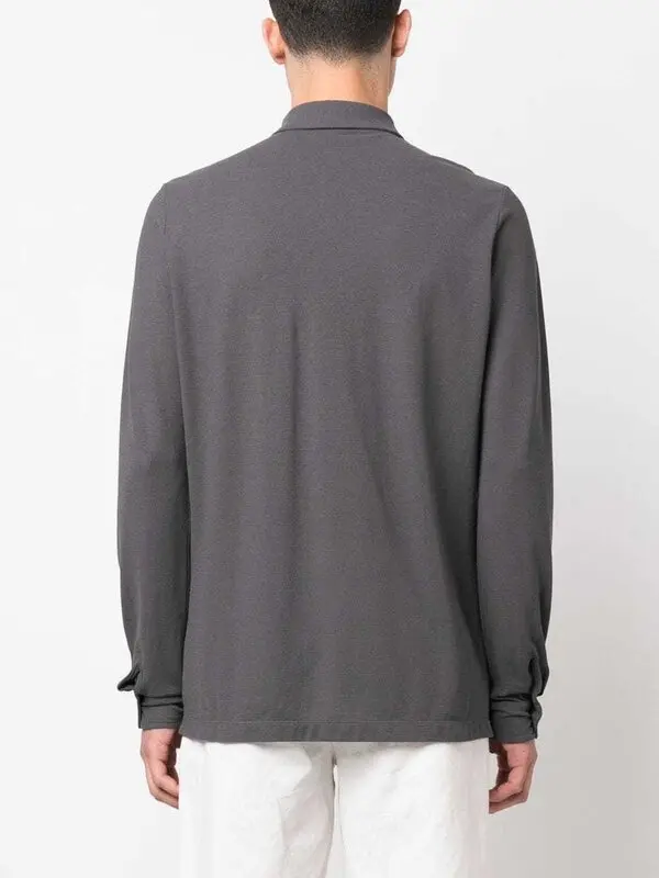 ZANONE Buttoned Long-sleeved Shirt - Gray