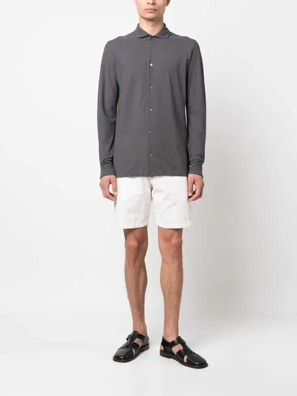 ZANONE Buttoned Long-sleeved Shirt - Gray