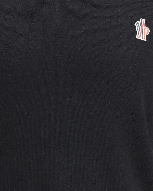 Moncler Long-sleeved Knitwear With Chest Logo Patch