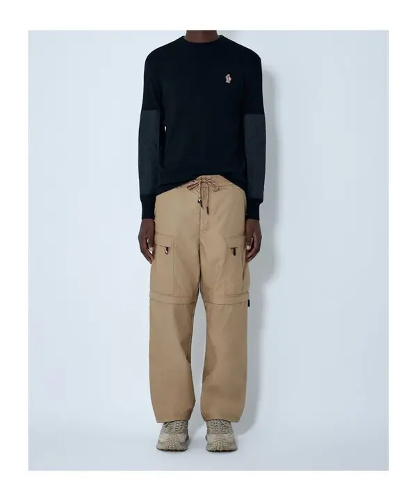 Moncler Long-sleeved Knitwear With Chest Logo Patch