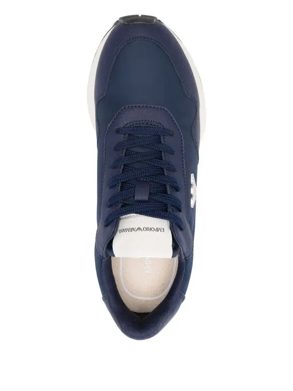 Emporio Armani Logo Plaque Lace-up Sneakers