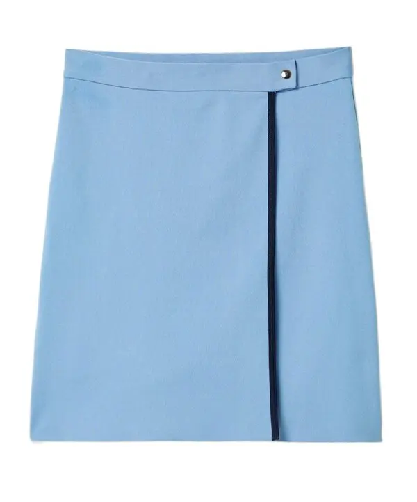 Miu Miu Technical Yarn Flared Skirt - Light Blue/blue
