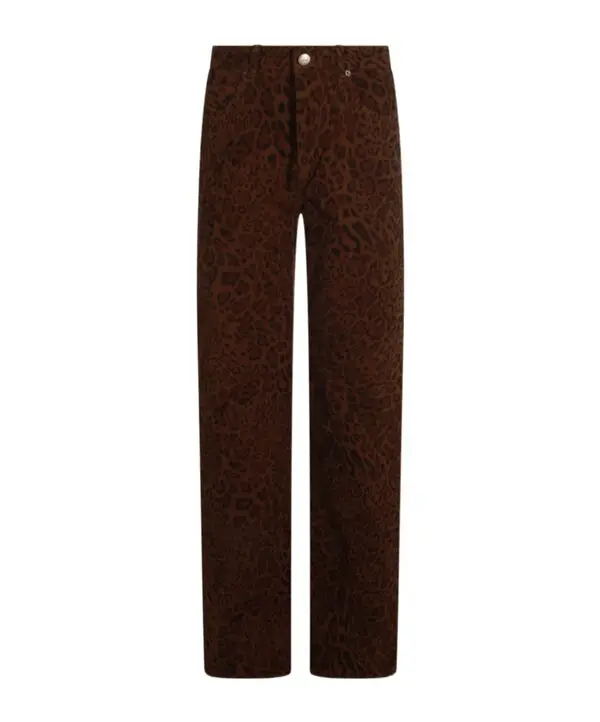 TWINSET Animal Print Trousers - Brown