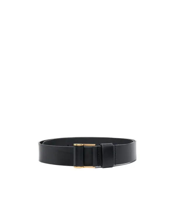Saint Laurent Leather Corset Belt - Black